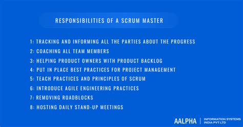 Scrum Master Roles And Responsibilities Aalpha