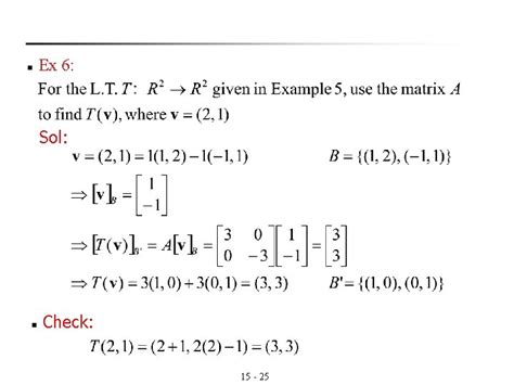 Lecture 15 Linear Transformation Eigenvalues And Eigenvectors Last