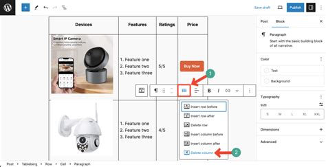 How To Delete A Column From A Table In WordPress