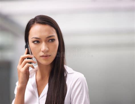 Face Phone Call And Serious With Business Woman In Corporate Office