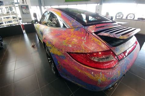 Mosc Rusia 30 De Abril De 2019 Porsche Multicolor 911 En La Sala