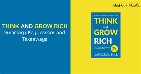 Think And Grow Rich Summary Key Lessons And Takeaways