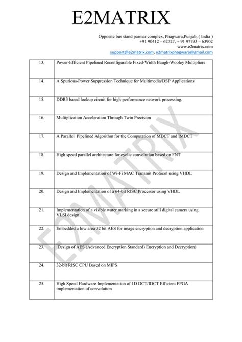 Vlsi Projects Using Verilog Code 2014 2015 Pdf