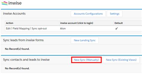 Synchronizing Contacts Leads From Salesforce To Inwise Inwise