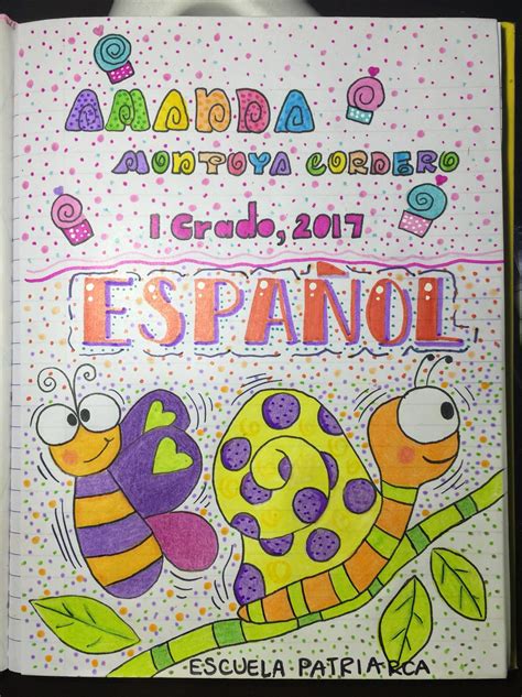 Portadas cuadernos Cuadernos creativos Carátulas para cuadernos