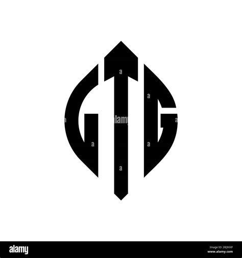Ltg Circle Letter Logo Design With Circle And Ellipse Shape Ltg Ellipse Letters With
