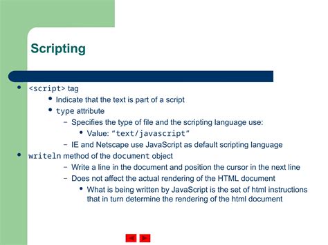 Introduction To Scripting Programming Language Ppt Web Development
