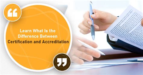 Know Whats The Difference Between Certification And Accreditation