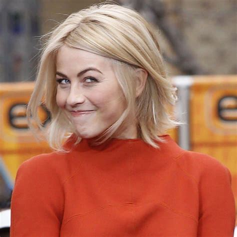 Julianne Hough Wears Red Long Sleeved Mini Dress