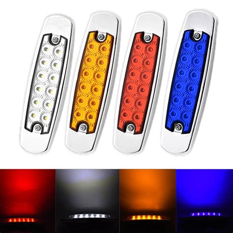 자동차 Led 미등 트럭 사이드 라이트 전기 도금 사이드 램프 자동차 스타일링 장식 자동차 외부 장식 액세서리 24v
