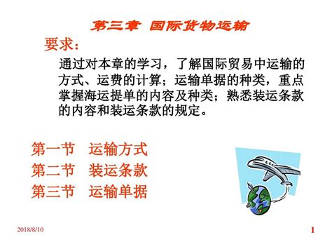 国际贸易及实务 第4章 国际货物运输word文档在线阅读与下载免费文档