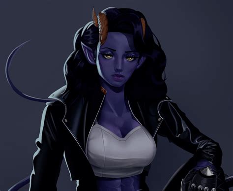 [oc] Rakshasa Tiefling Characterdrawing