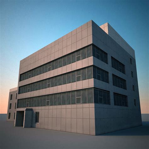 industrial building 3d max