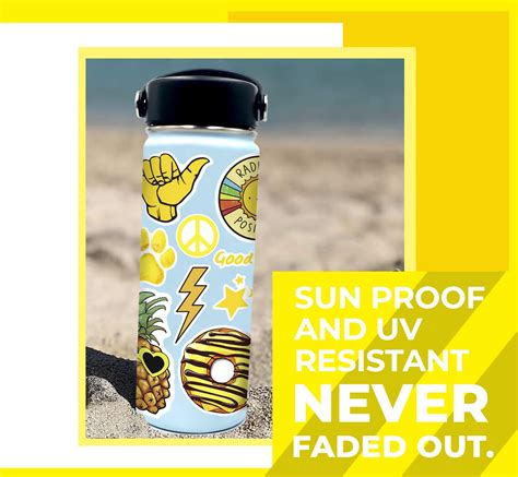 El Nido 100 Yellow Stickers Aesthetic Stickers Cute Stickers Laptop