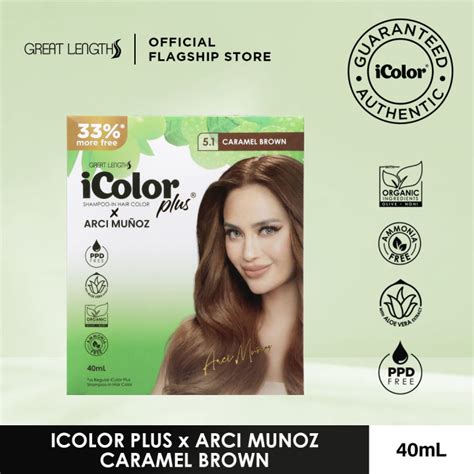 Icolor Plus Shampoo In Hair Color X Arci Muñoz Caramel Brown 40ml
