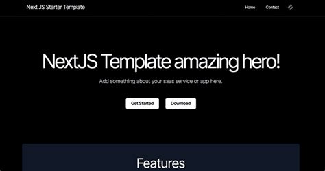 Minimal Next Js Saas Website Starter