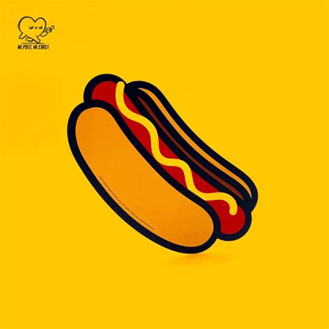 Hotdog Emoji Postcare
