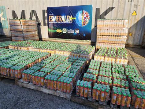 Colombia Incautan Contenedor Cargado Con 874 Kilos De Cocaína En El