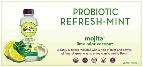 Kevita Mojita A Delicious Probiotic Mocktail Probiotic Drinks Kombucha