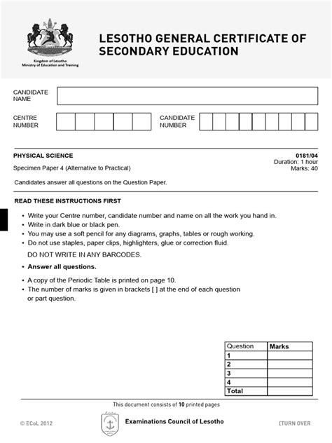 Lgcse Physical Science Paper 4 Pdf Series And Parallel Circuits
