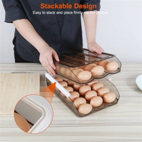 Egg Container Holder For Refrigerator Double Layer Egg Storage Box With