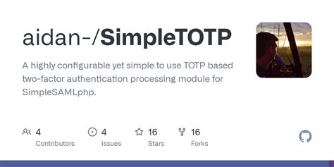 Github Aidan Simpletotp A Highly Configurable Yet Simple To Use Totp Based Two Factor