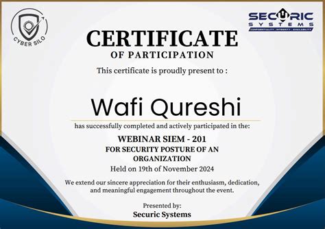 Wafi Qureshi On Linkedin Cybersecurity Siem Threatdetection Securityposture Professionalgrowth