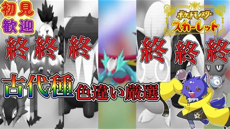 【ポケモンsv】古来種色違い探し！ラスト！トドロクツキ！ハバタクカミ、サケブシッポ、アラブルタケ、イダイナキバ、チヲハウハネ、スナノケガワは