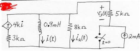 solved find the capacitor voltage vc t or inductor current