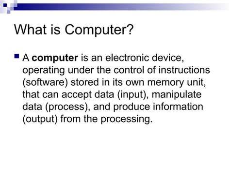 Computer Hardware And Software Ppsx