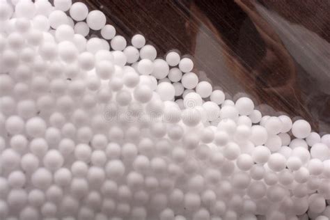 Bolas Blancas De La Espuma De Poliestireno Como Fondo Imagen De Archivo