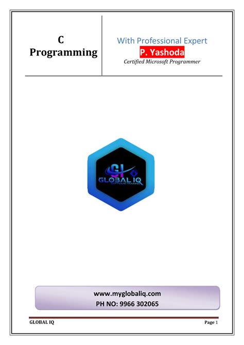 C Language Complete Material C Programming With Professional Expert P