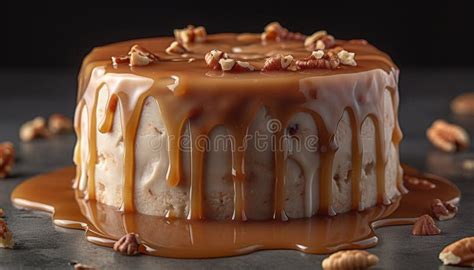 Indulgent Homemade Chocolate Fudge Cake With Whipped Cream Generated By