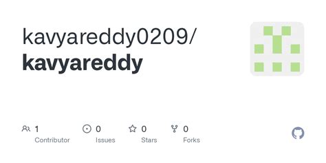 Github Kavyareddy0209kavyareddy