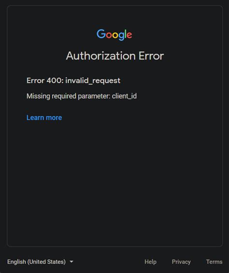 Cant Login In Gmail Or Any Other Google Service ERROR 400 Bad Request