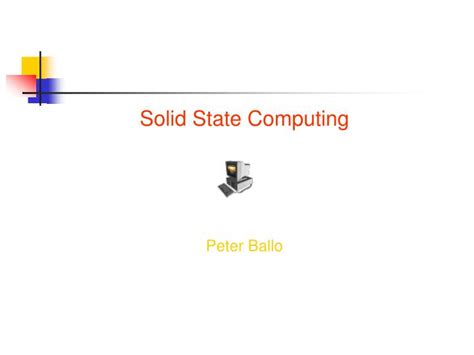 PPT Solid State Computing PowerPoint Presentation Free Download ID