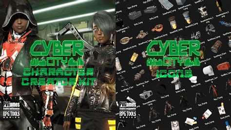 New Releases Cybercity Character Creator Kit Cybercity Icons The