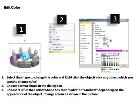 PowerPoint Themes Circular Chart With Globe Ppt Design Slides