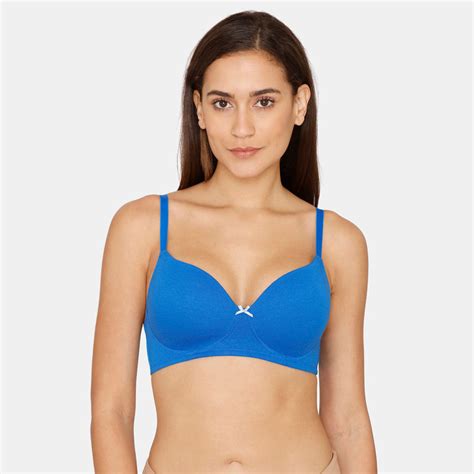 Buy Zivame Beautiful Basics Padded Non Wired 3 4Th Coverage T Shirt Bra