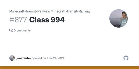 Class 994 · Issue 877 · Minecraft Transit Railwayminecraft Transit Railway · Github