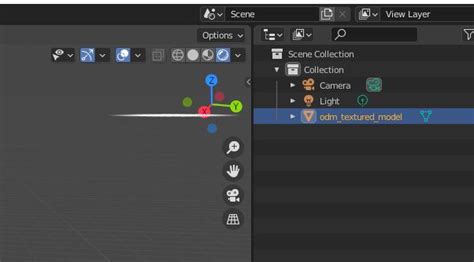Importing Odm Generated Obj Textured Model In Blender Odm