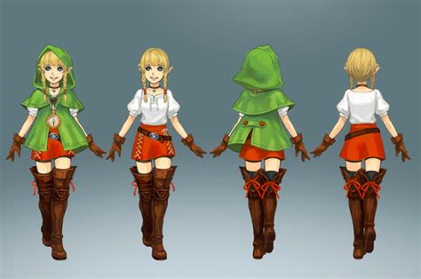 New Linkle Artwork Released From The Exclusive Hyrule Warriors Legends Artbook Zelda Dungeon