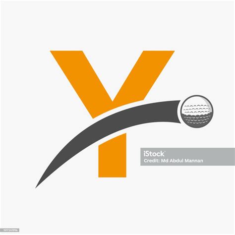 움직이는 골프공 아이콘이 있는 문자 Y 개념에 골프 하키 스포츠 유형 기호 겨울에 대한 스톡 벡터 아트 및 기타 이미지 겨울 겨울 스포츠 경기 스포츠 Istock