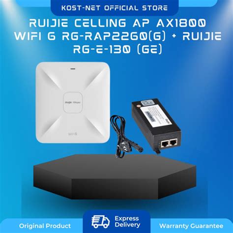 Jual Ruijie Celling Ap Ax1800 Wifi 6 Rg Rap2260 G Poe Adaptor Kab