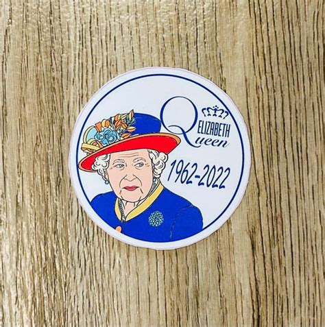 Queen Elizabeth Ii Sticker Queen Elizabeth Ii Queen Of Etsy Canada