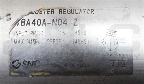 Smc Vba40a N04 Z Booster Regulator 12 145psi Plc Toolbox Supply