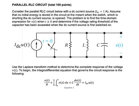 Solved PARALLEL RLC CIRCUIT Total Points Consider The Chegg Com