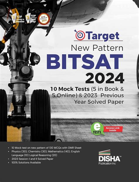 Buy Disha Target New Pattern Bitsat 2024 10 Mock Tests 5 In Book And 5