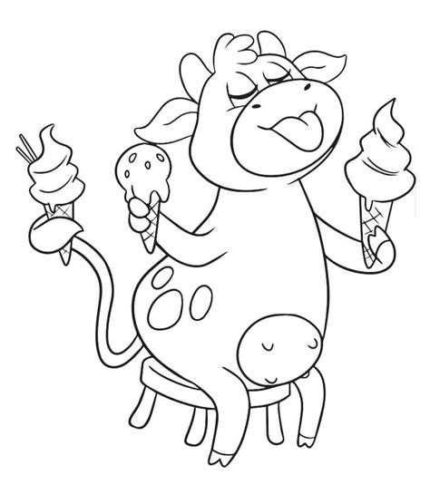 La Vaca Lola Para Colorear
