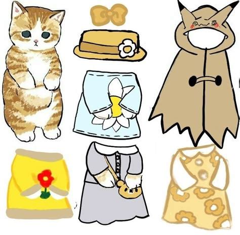 Раскраски Котики С Одеждой